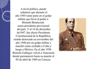 Romulo gallegos | PPT
