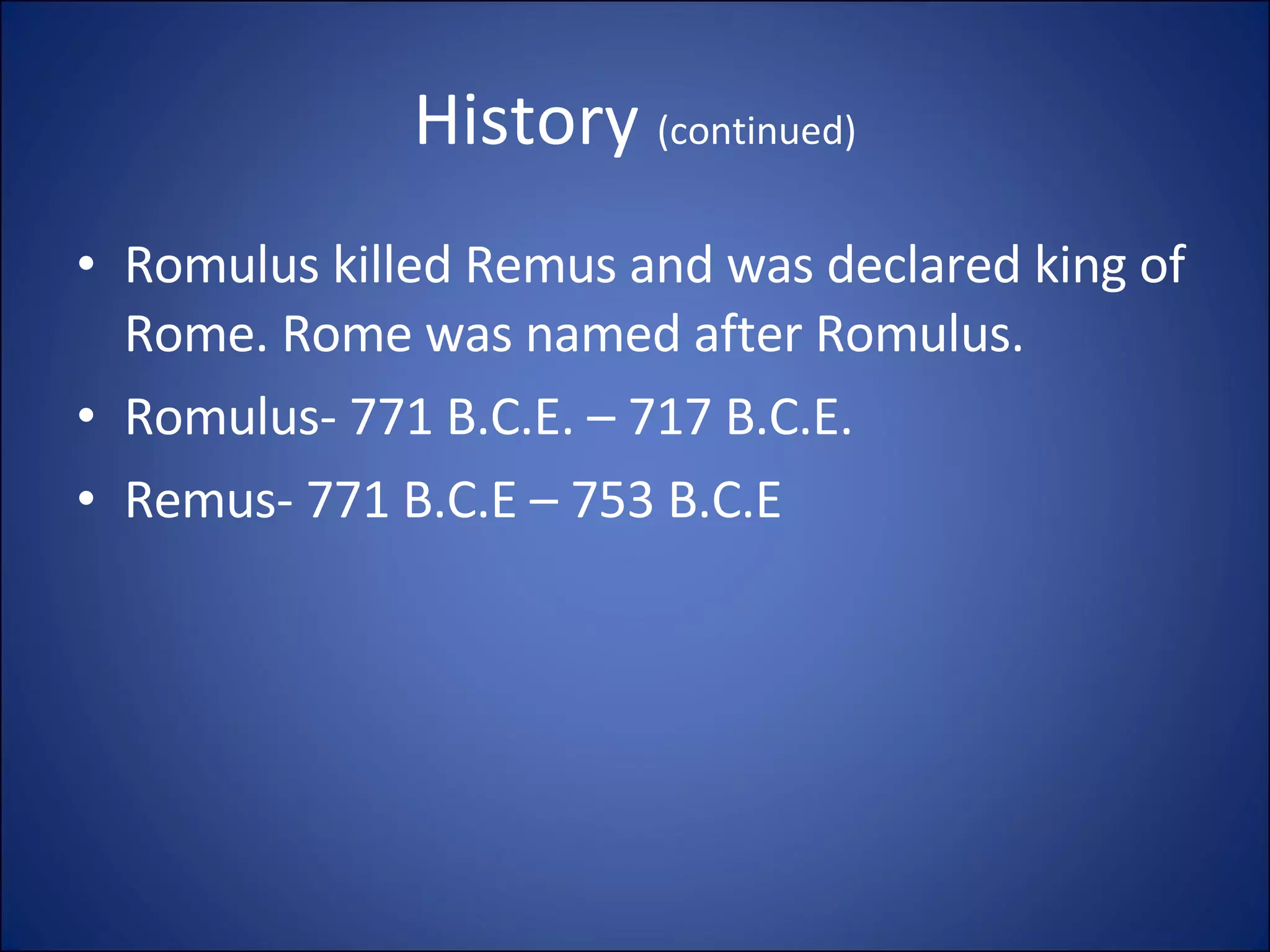 Romulus And Remus | PPT