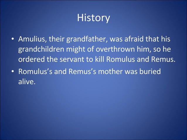 Romulus And Remus | PPT