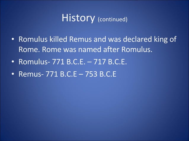 Romulus And Remus | PPT