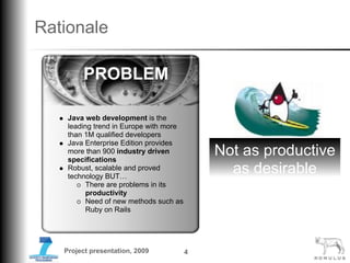 Romulus project presentation | PDF