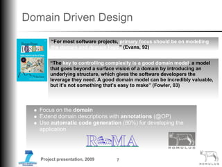 Romulus project presentation | PDF