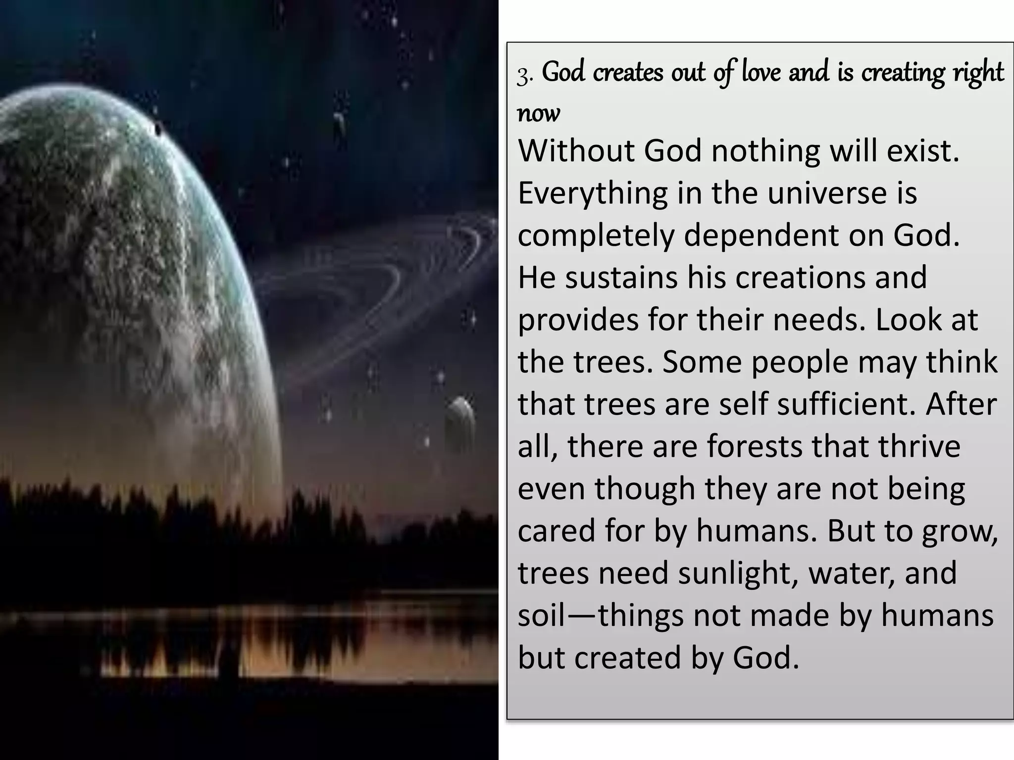 The Start: God’s Creation All Around Us | PPTX