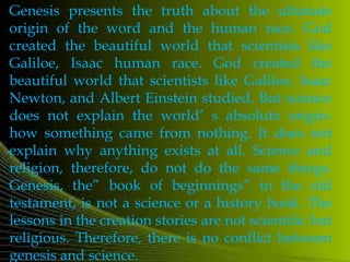 The Start: God’s Creation All Around Us | PPTX