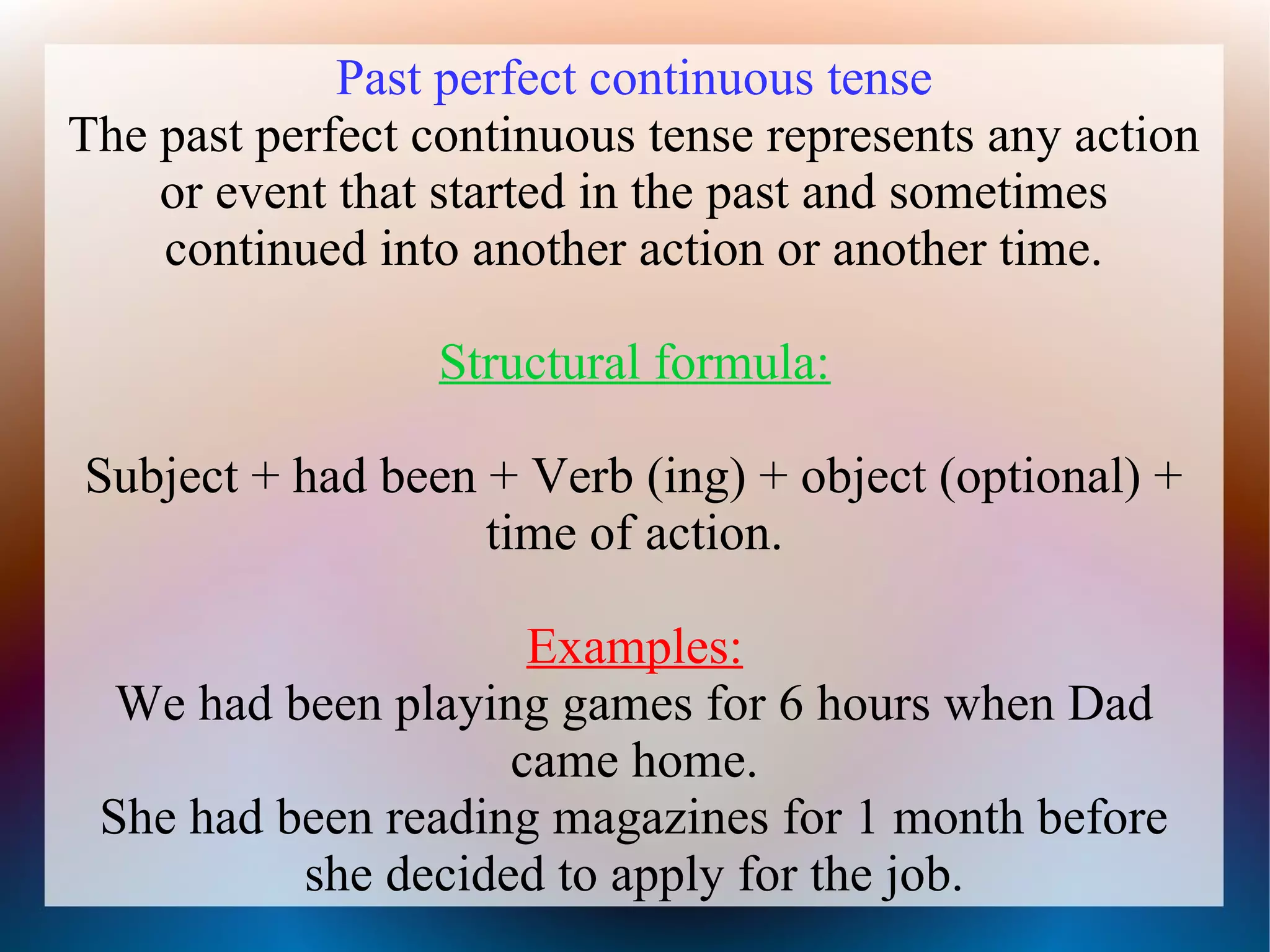 What is tense? | Types of tenses | PDF