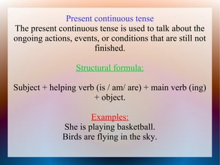 What is tense? | Types of tenses | PDF
