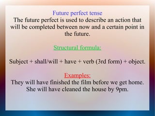 What is tense? | Types of tenses | PDF