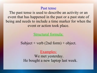 What is tense? | Types of tenses | PDF