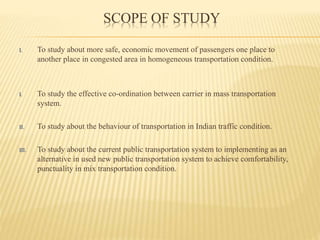 mass transportation system | PPTX
