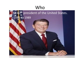 Ronald reagan | PPT