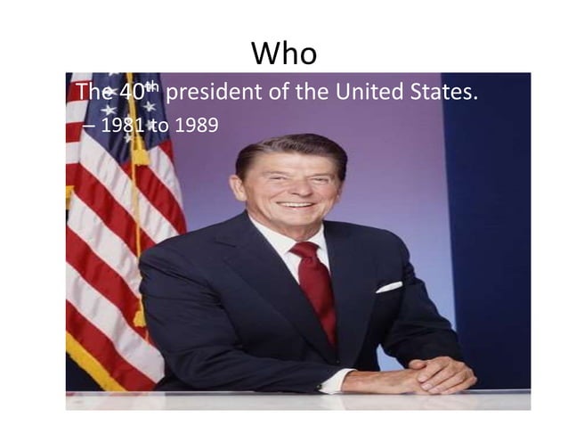 Ronald reagan | PPTX