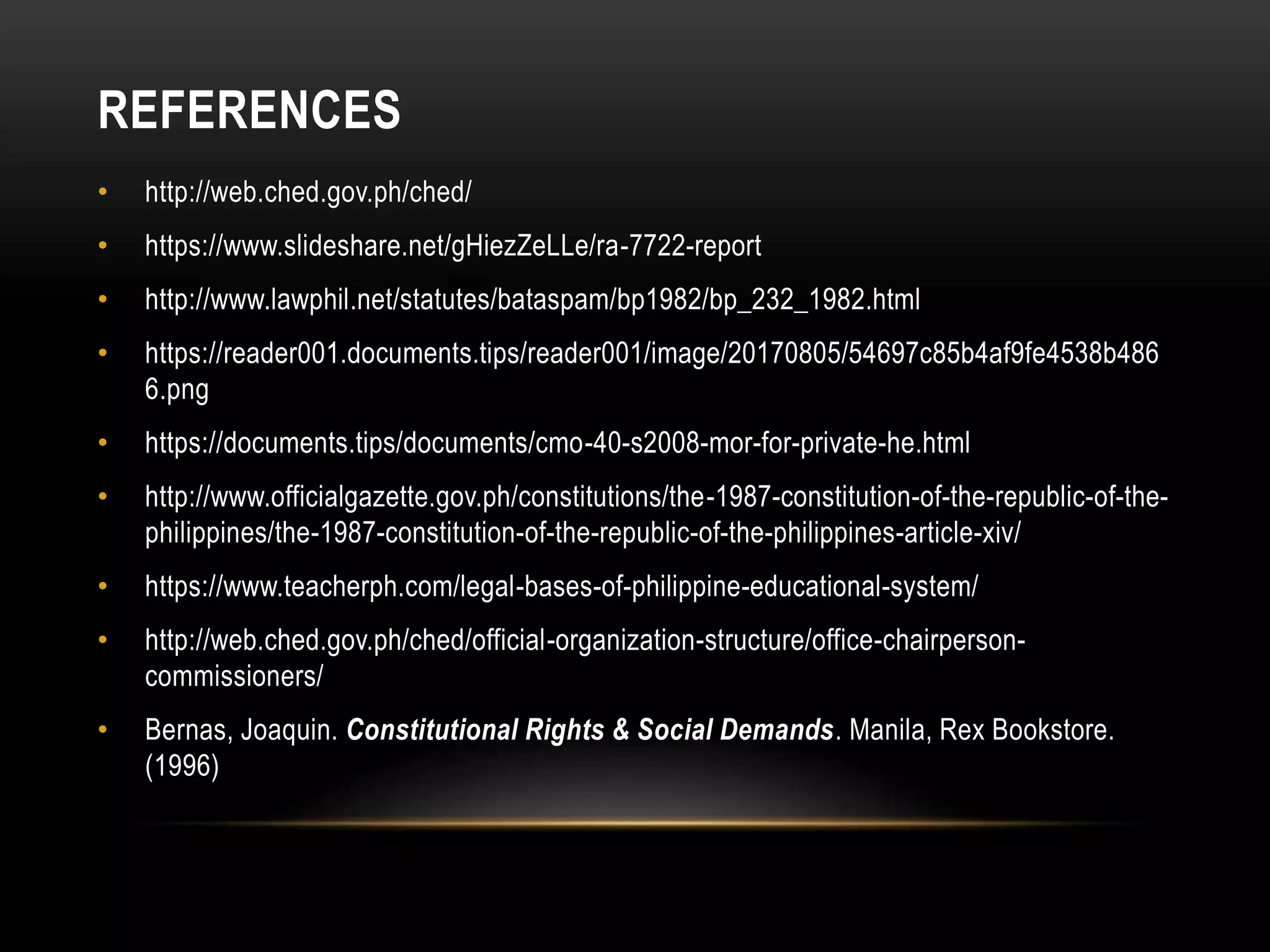 R.A. NO. 7722 | PPTX