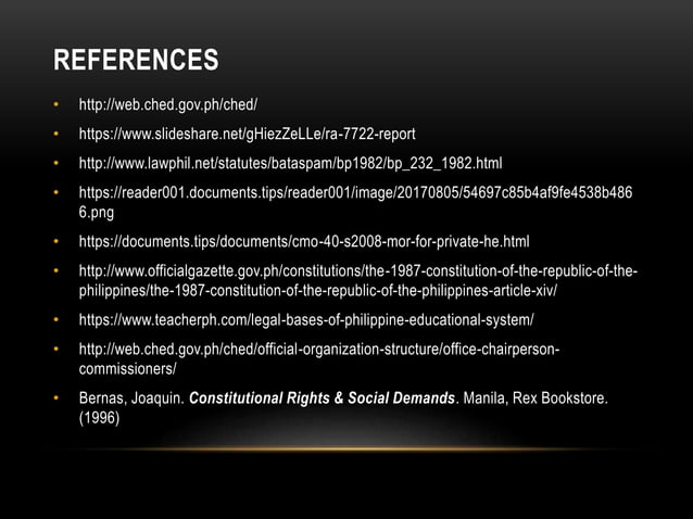 R.A. NO. 7722 | PPTX | Professional School | Postgraduate Education