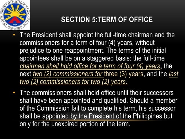 R.A. NO. 7722 | PPTX | Professional School | Postgraduate Education