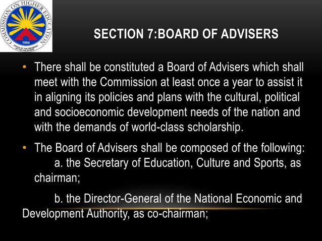 R.A. NO. 7722 | PPTX | Professional School | Postgraduate Education