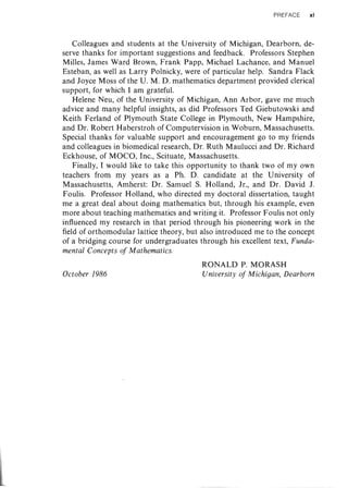 [Ronald p. morash] bridge to abstract mathematics | PDF