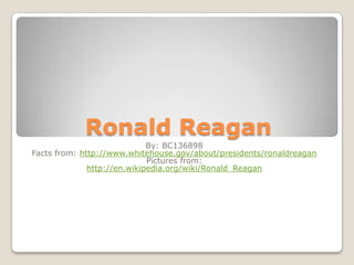 Ronald reagan | PPTX