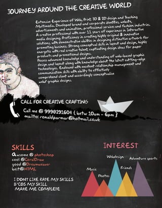 Ronald resume | PPT