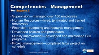 Ronald Speener Interactive Resume | PPSX