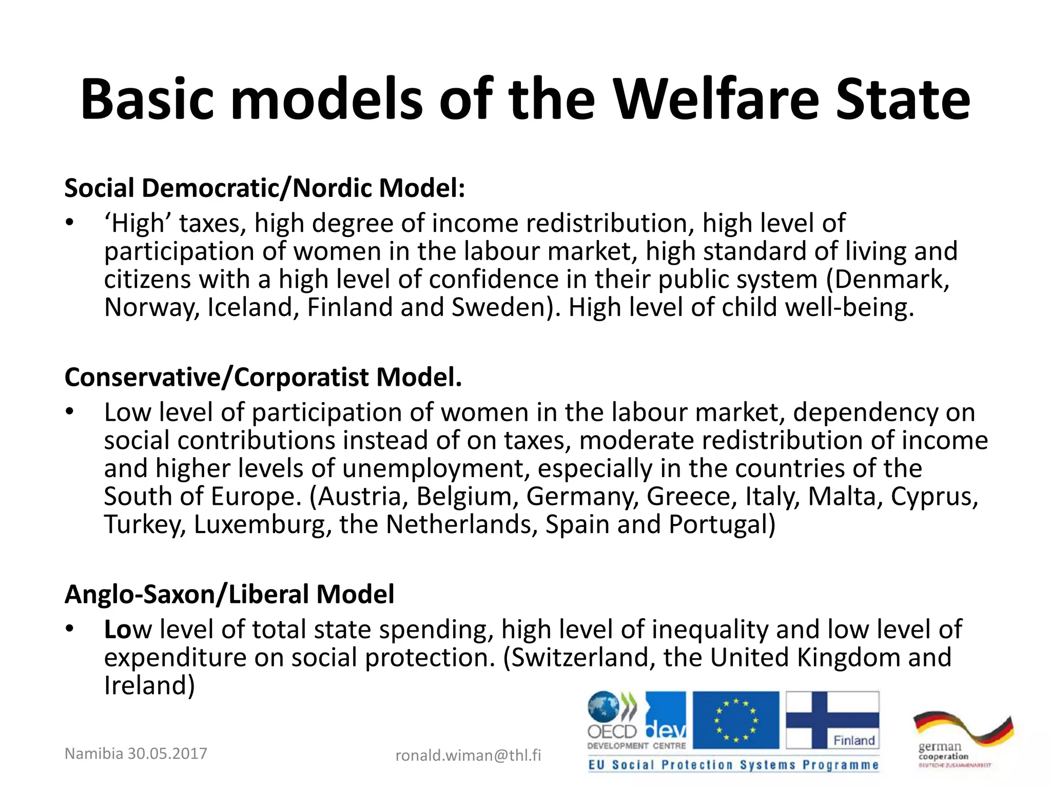 Ronald Wiman: The Nordic Social Protection Model | PDF