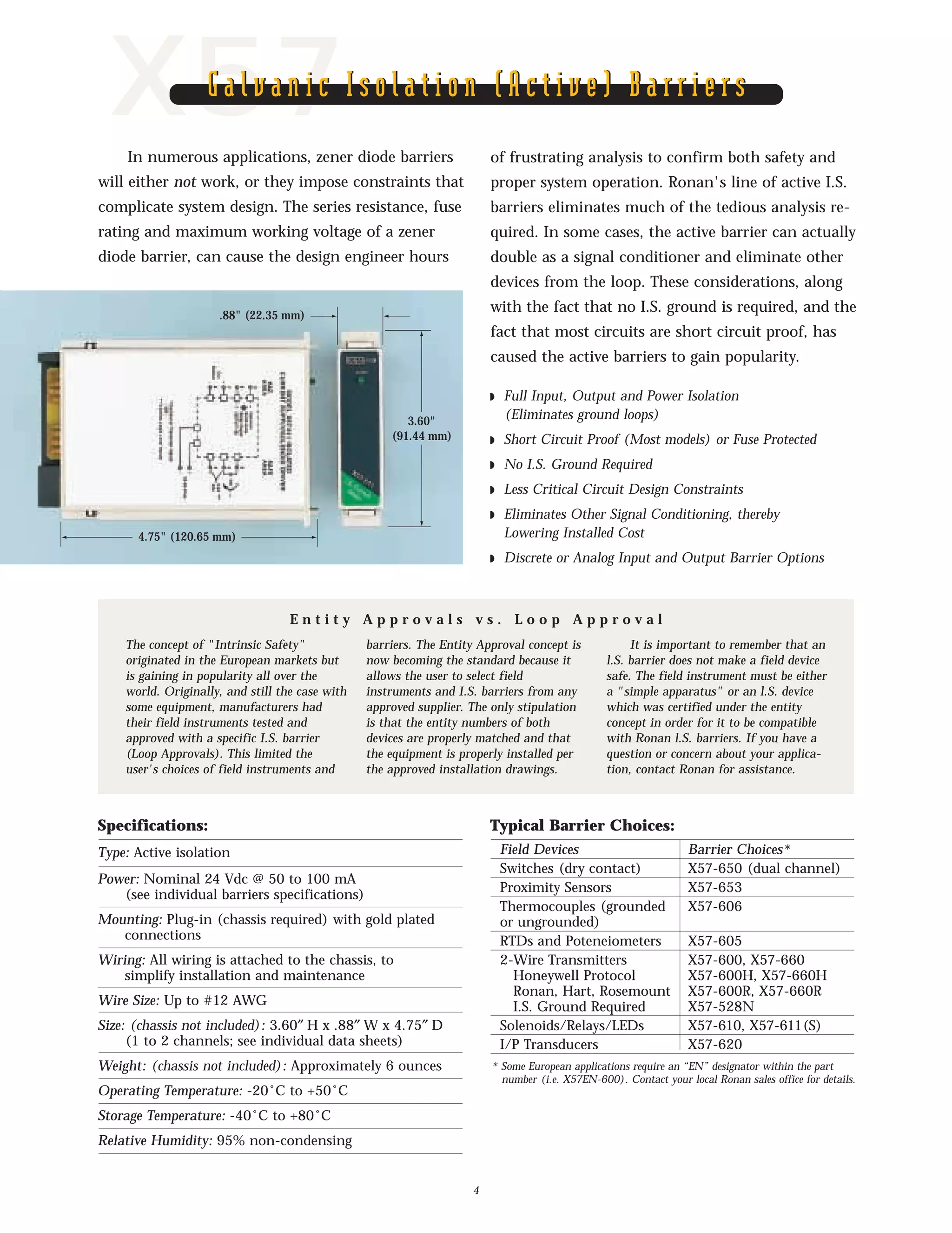 Ronan Intrinsic Safety Barriers | PDF