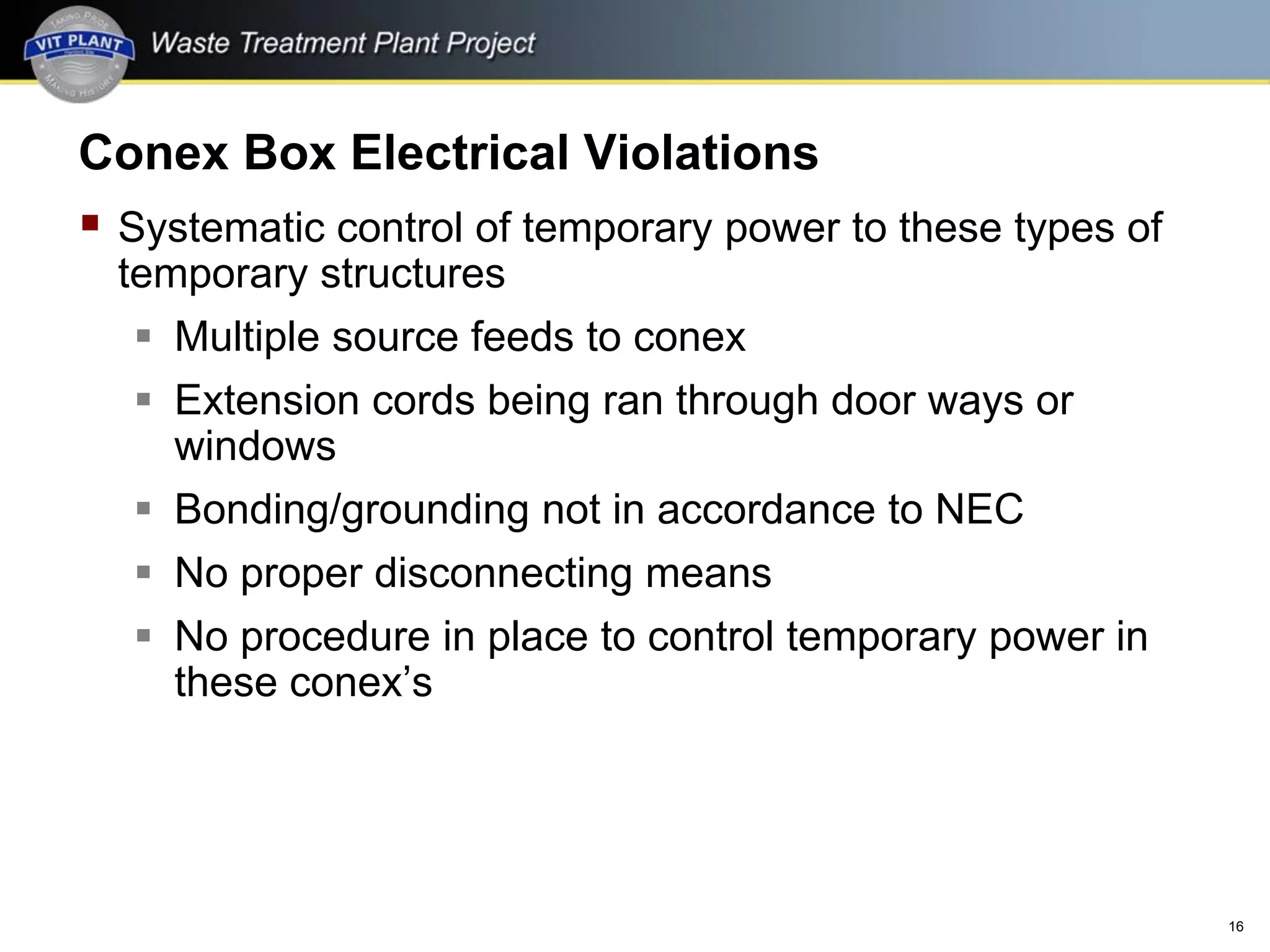 Electrical Lessons learned | PDF