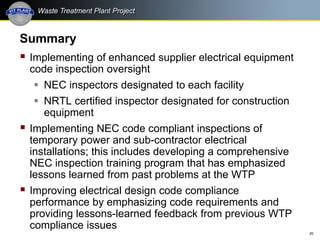 Electrical Lessons learned | PDF