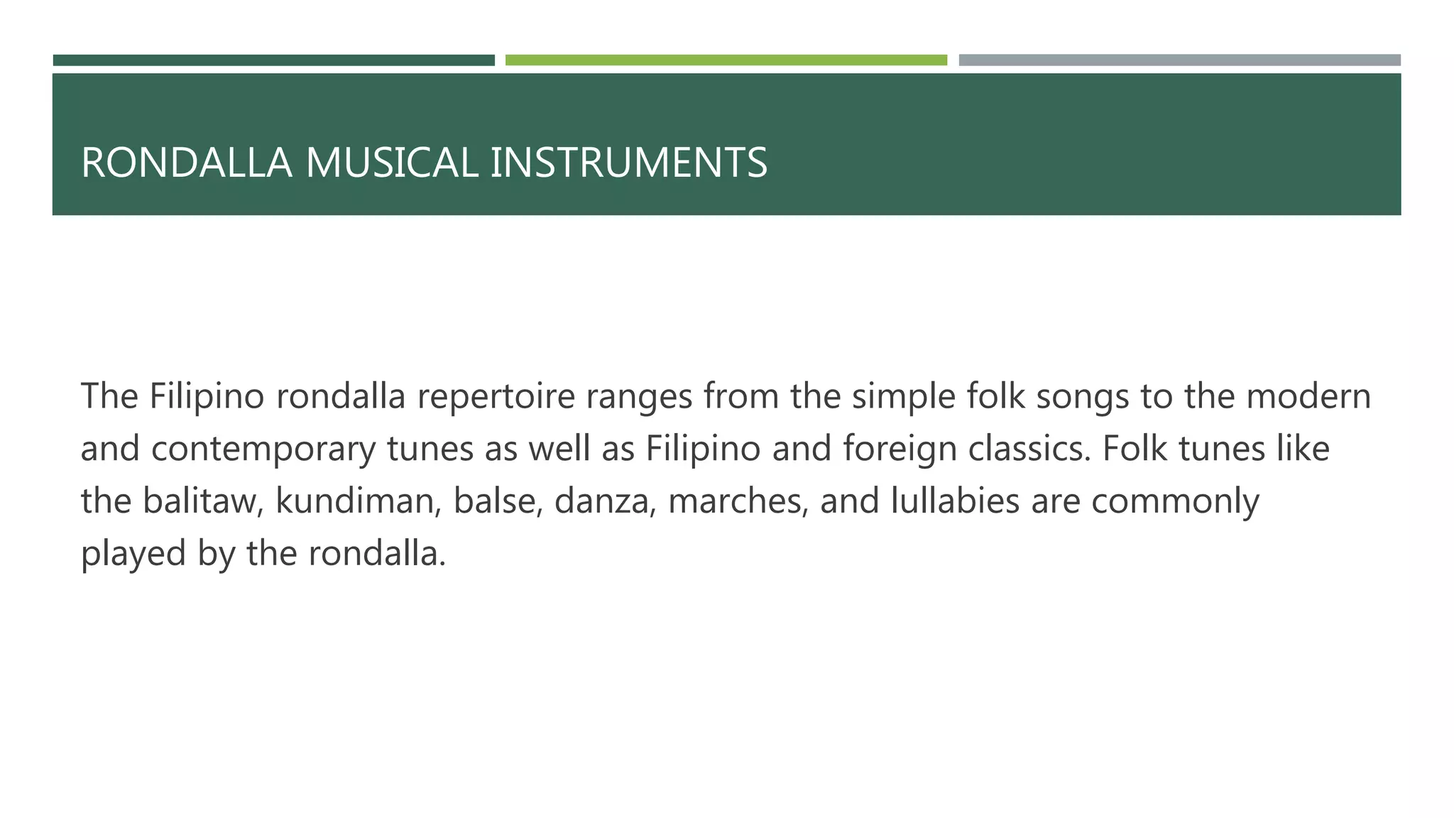 Rondalla Musical Instruments | PPTX