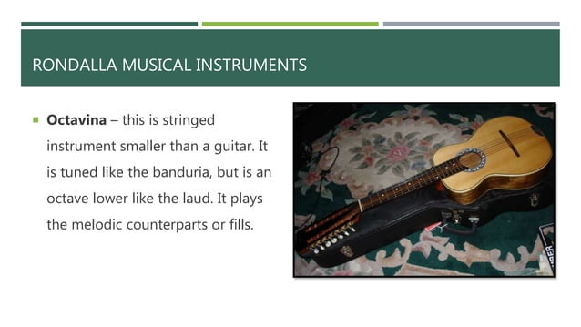 Rondalla Musical Instruments | PPTX