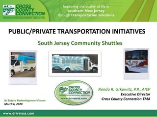 NJ Future Redevelopment Forum 2020 - Urkowitz | PPT