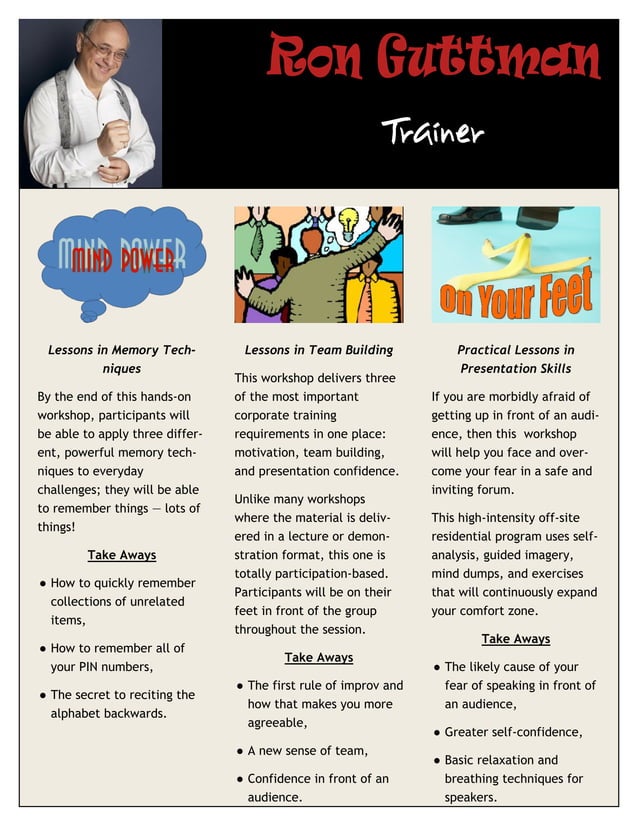 Ron Guttman Speaker Profile | PDF Ron Guttman Speaker Profile | PDF