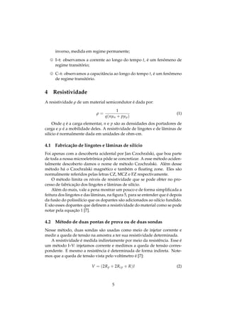 Caracterização de materiais e de dispositivos semicondutores | PDF