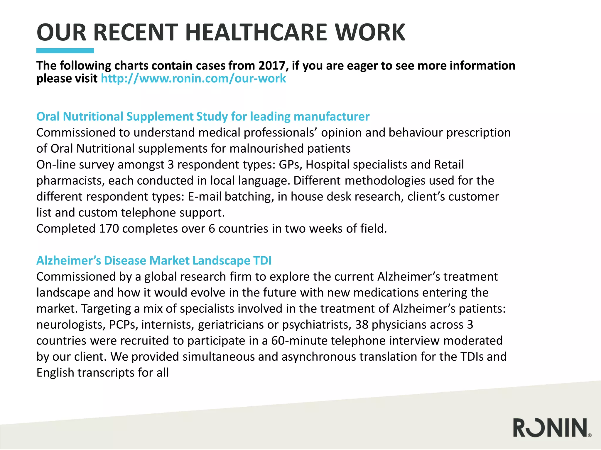 RONIN International Overview 2018 | PDF