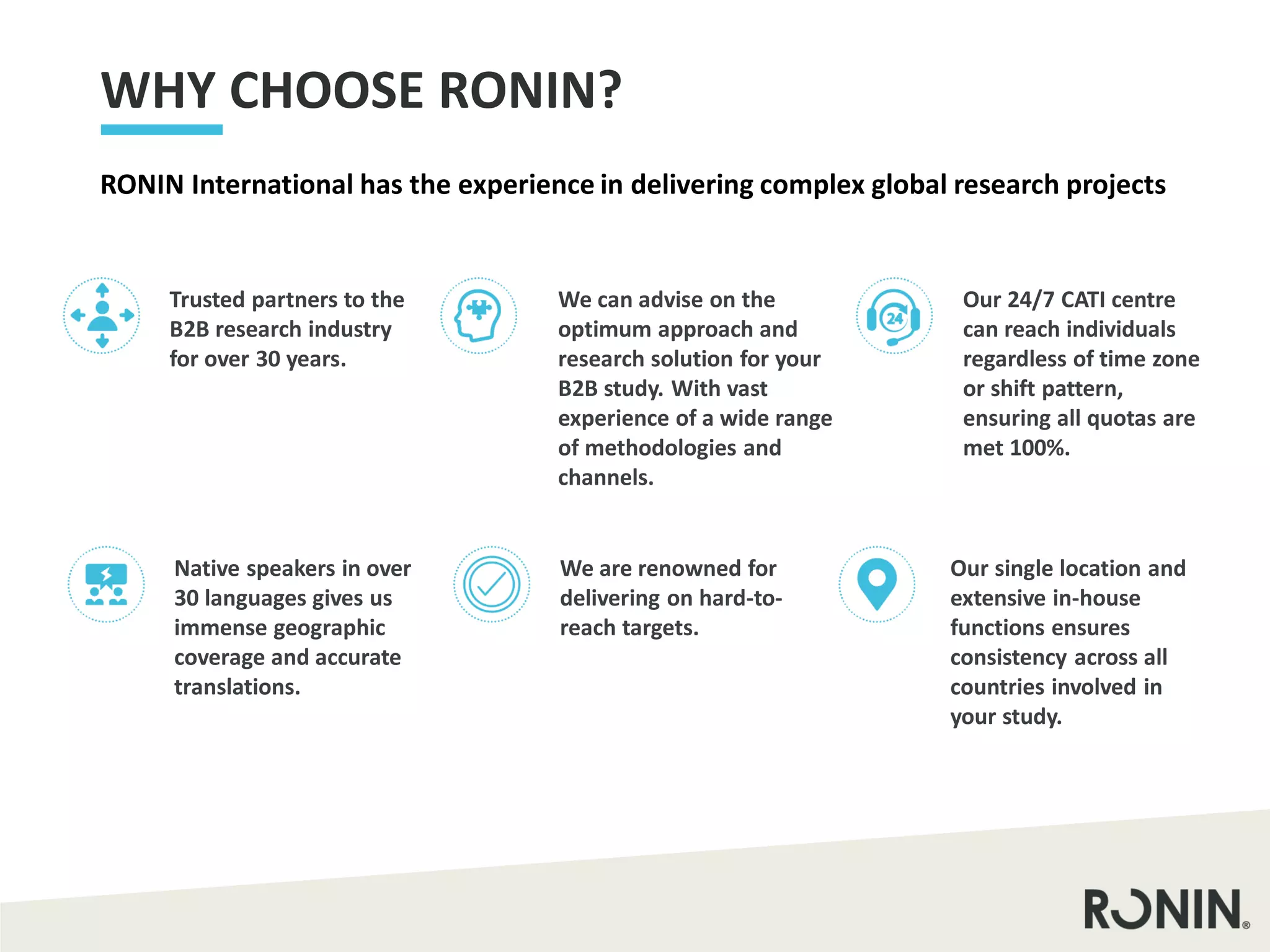RONIN International Overview 2018 | PDF