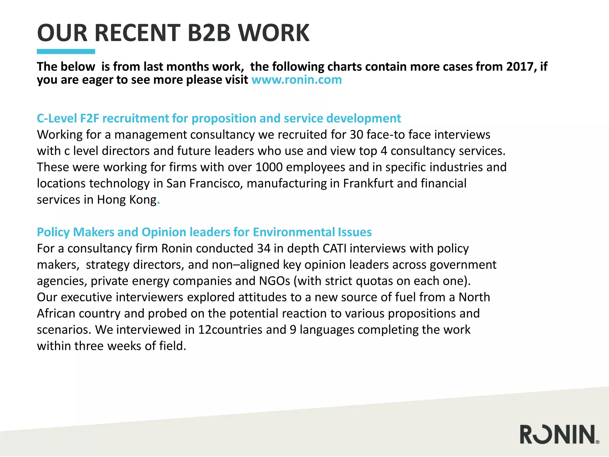 RONIN International Overview 2018 | PDF