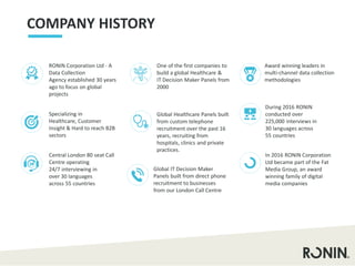 RONIN International Overview 2018 | PDF