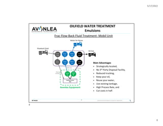 MOBILE ON-SITE FRAC FLOWBACK AND PRODUCED WATER TREATMENT SERVICE | PDF
