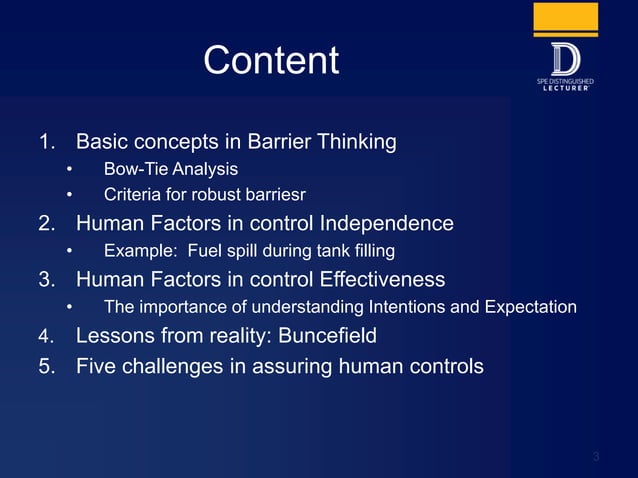 Human Factors in Barrier Thinking | PPTX