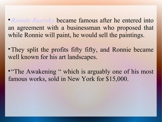 Ronnie Raevsky – Visionary and Painter | PPT