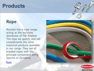 Industrial Hardware Products | Ronstan Industrial | PPTX