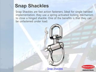 Industrial Hardware Products | Ronstan Industrial | PPTX