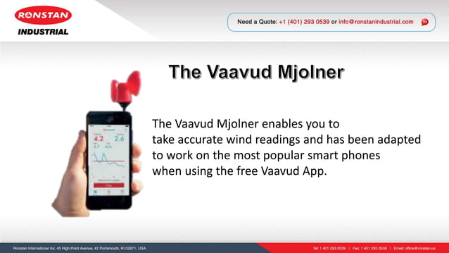 Smartphone Wind Meters - Ronstan Industrial