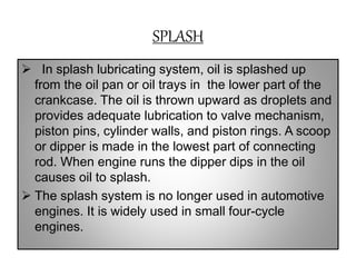 LUBRICATING AND COOLING SYSTEM | PPTX