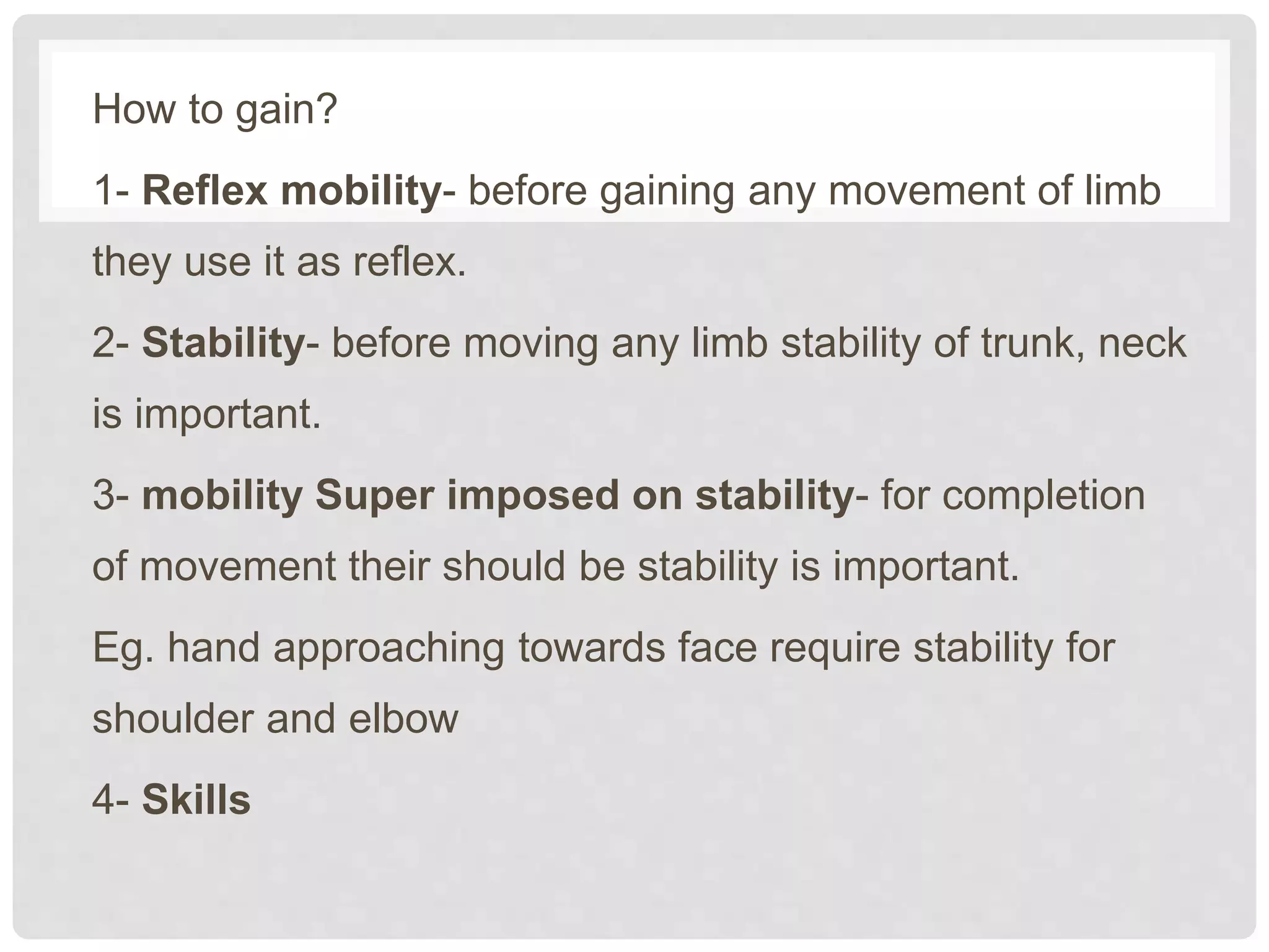 Roods approach a For Neuro Physiotherapy | PPTX