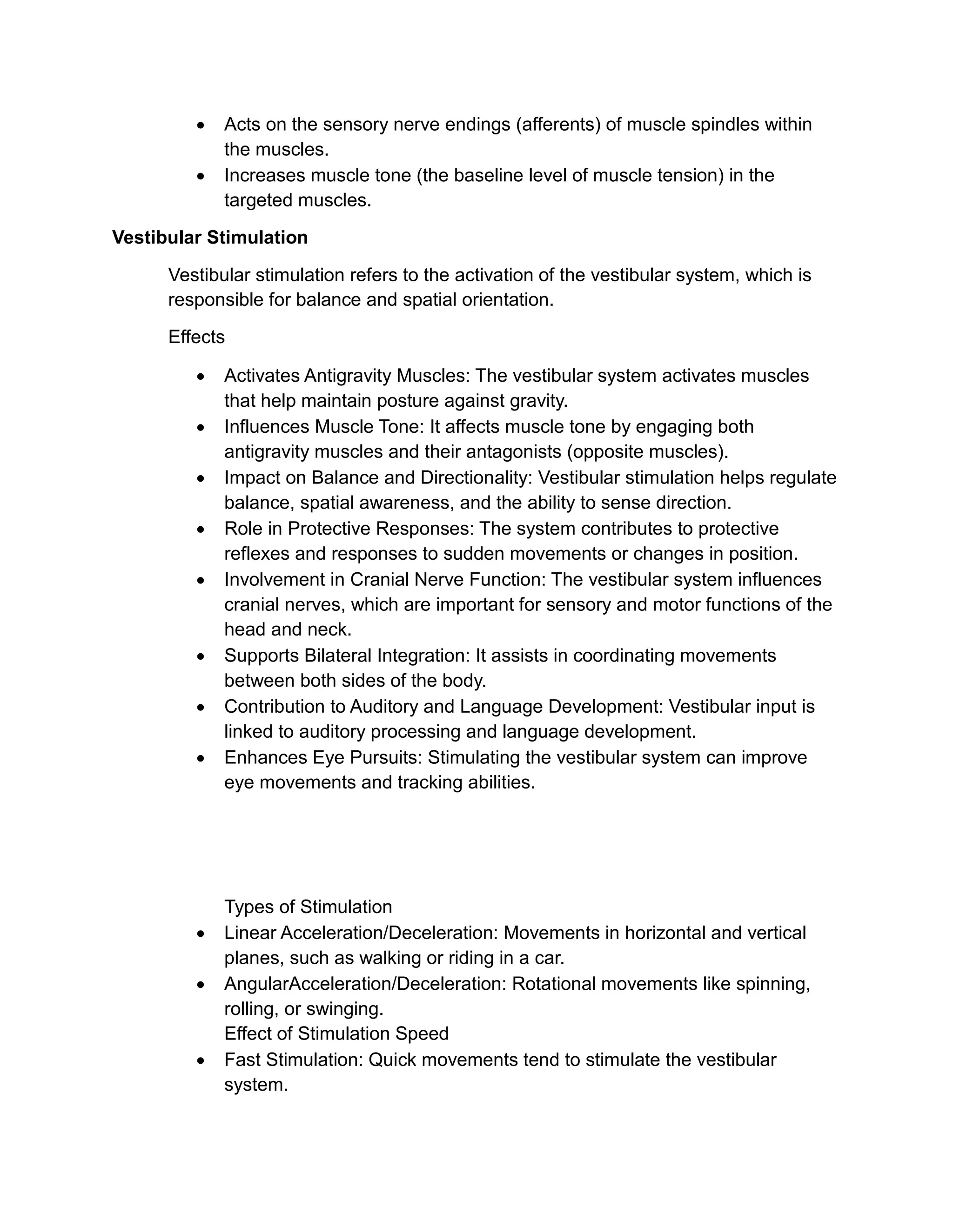 Roods Approach neuro approaches study notes | DOCX