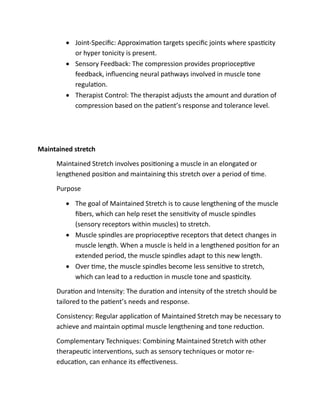 Roods Approach neuro approaches study notes | DOCX