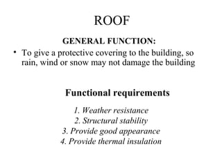 Roof structures and Types of roofs | PPT