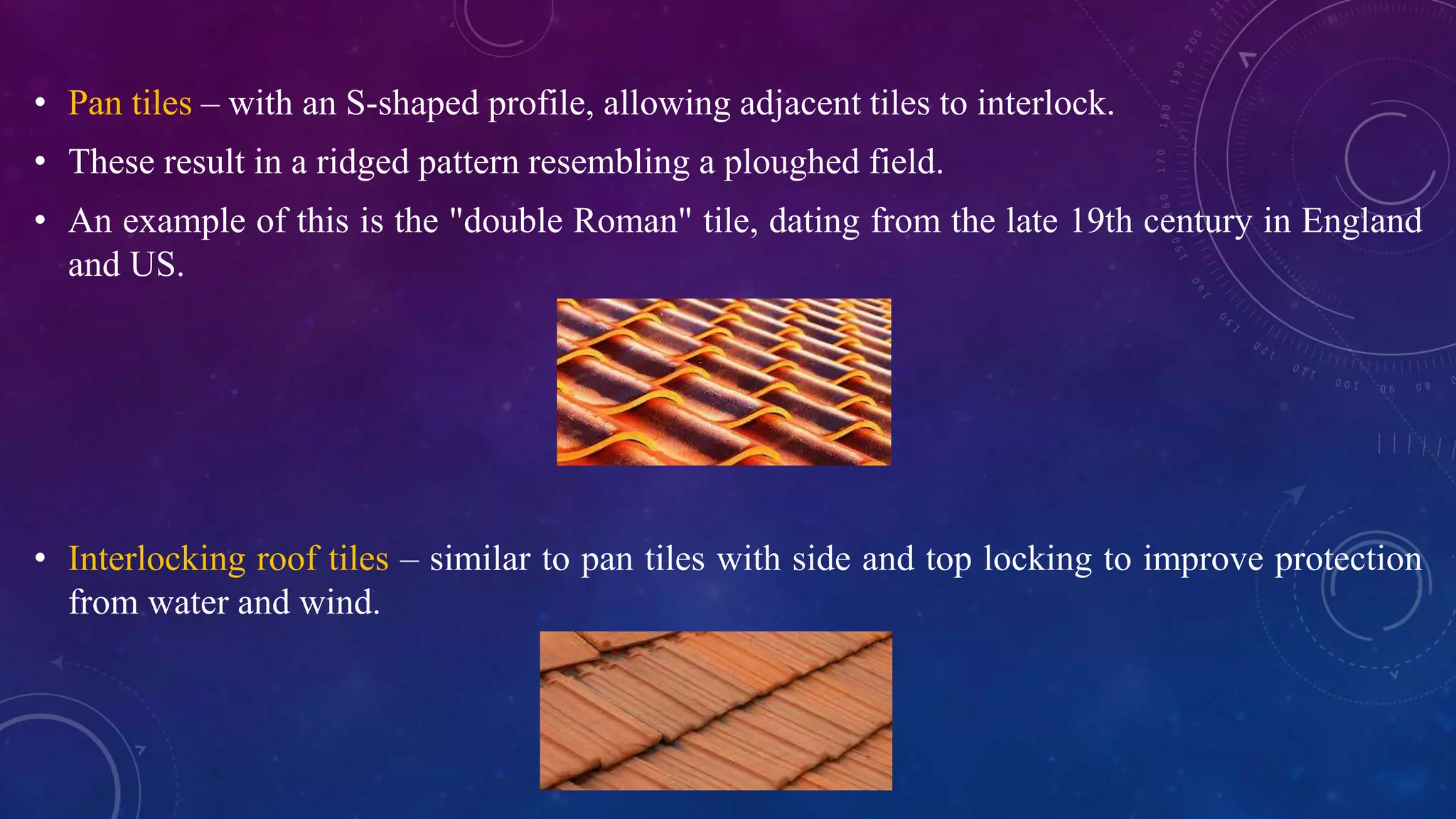 Roof and flooring tiles | PPTX