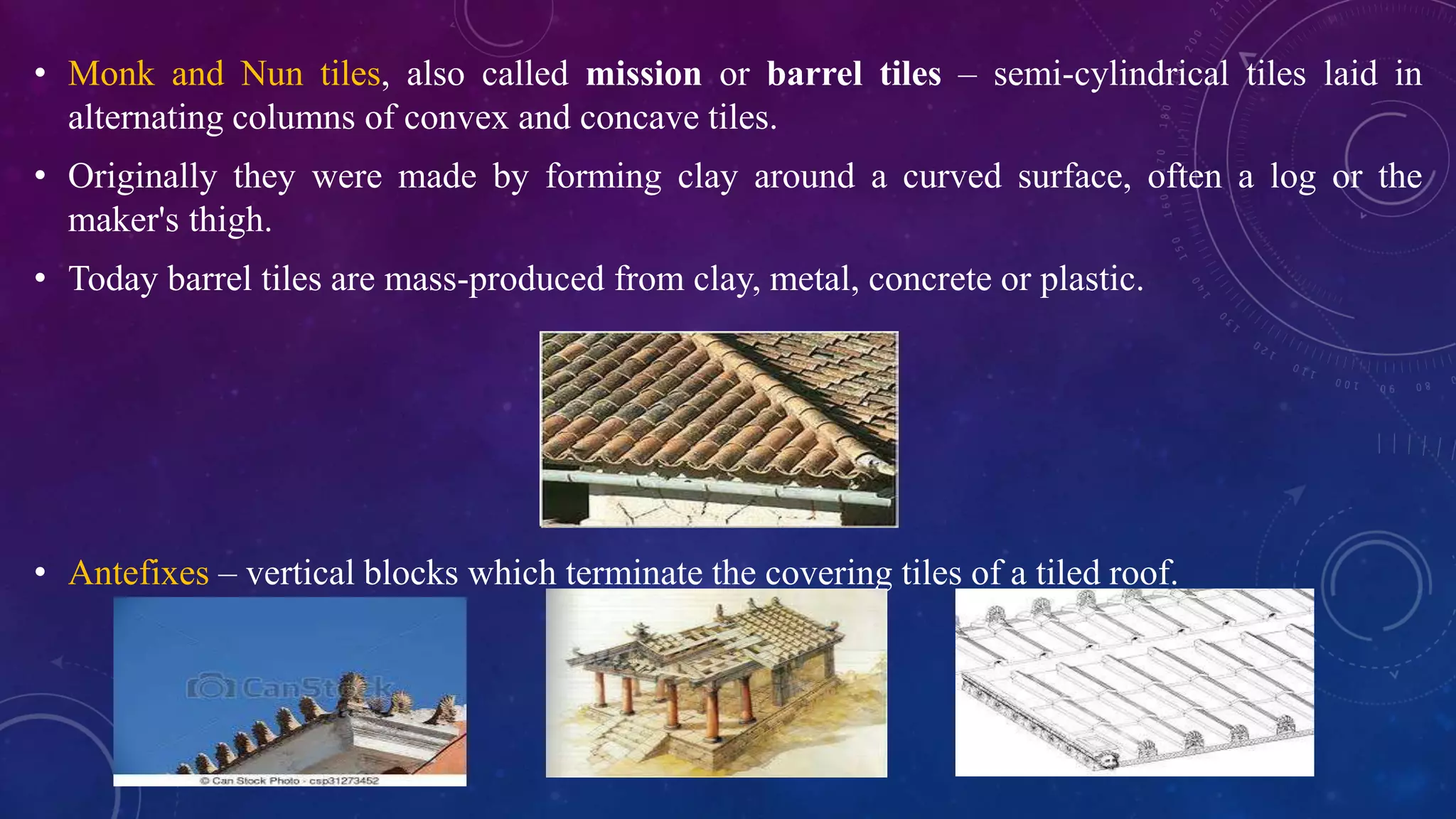 Roof and flooring tiles | PPTX