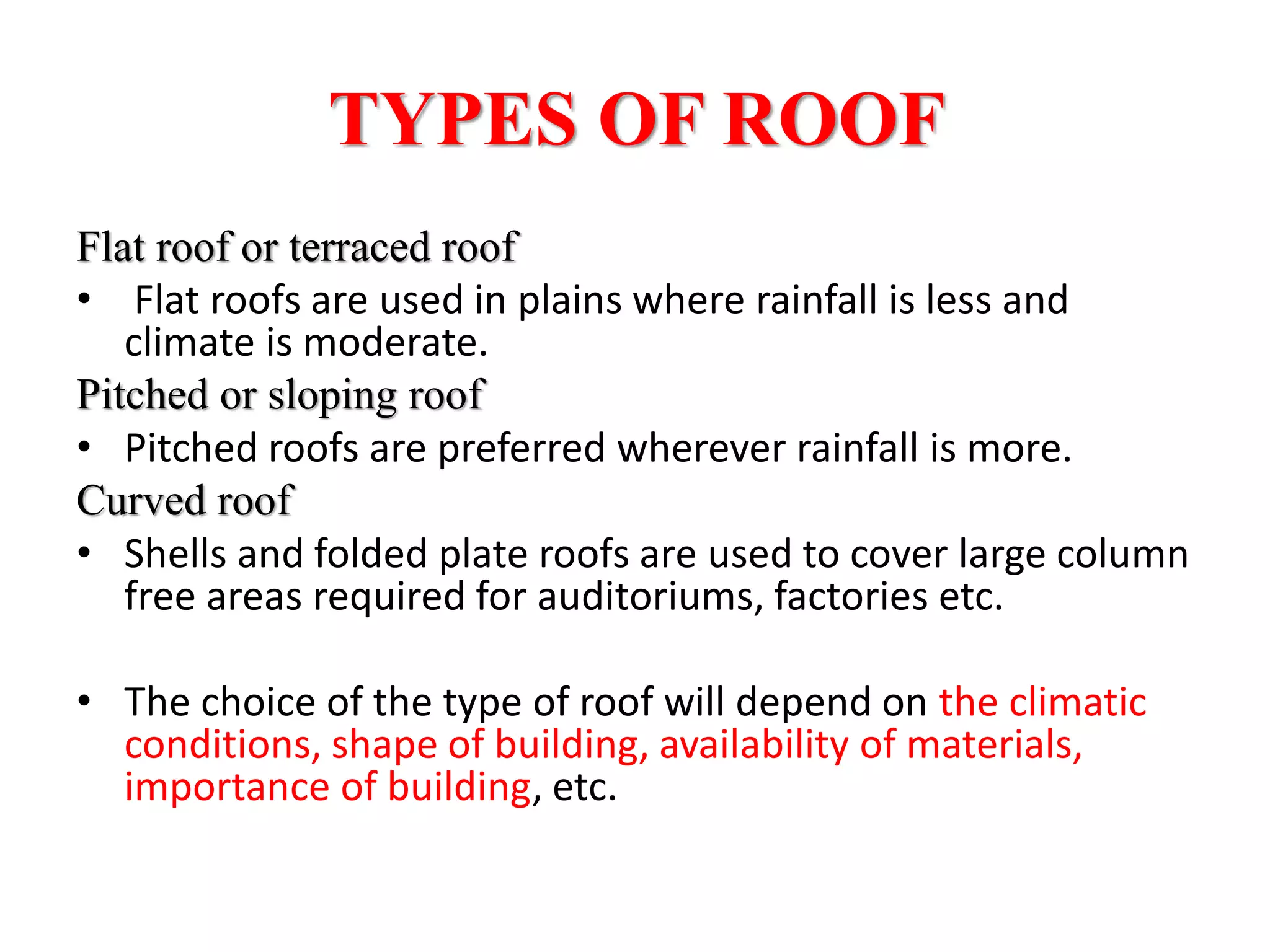 Roof and roof covering | PDF
